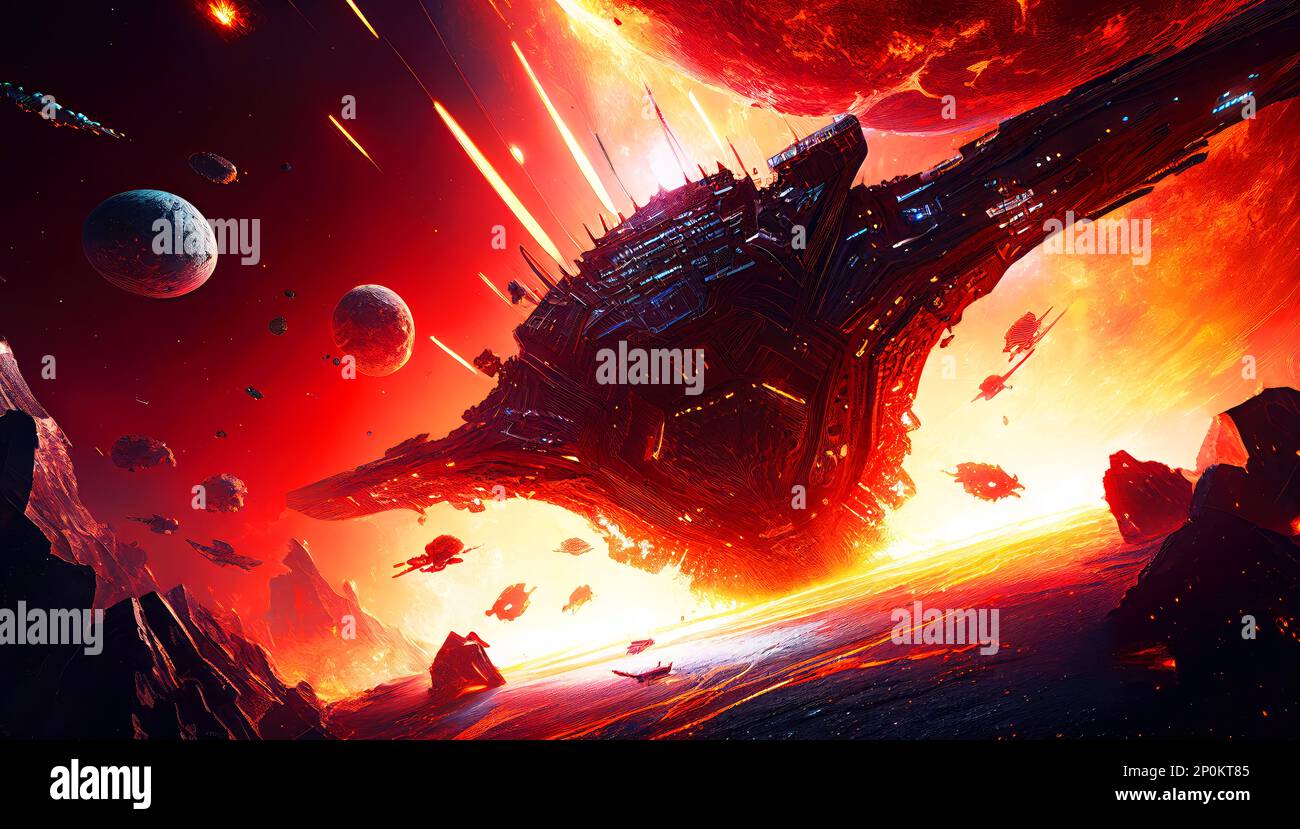 War of the galaxies hi-res stock photography and images - Alamy