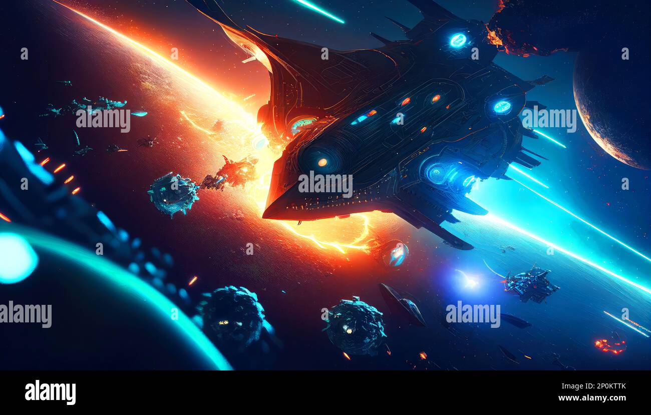 War of the galaxies hi-res stock photography and images - Alamy