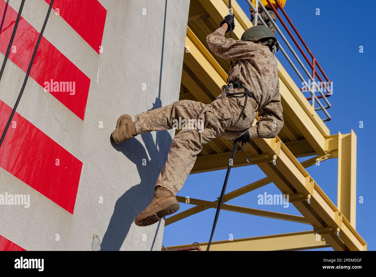 A new U.S. Marine with Echo Company, 2nd Recruit Training Battalion ...