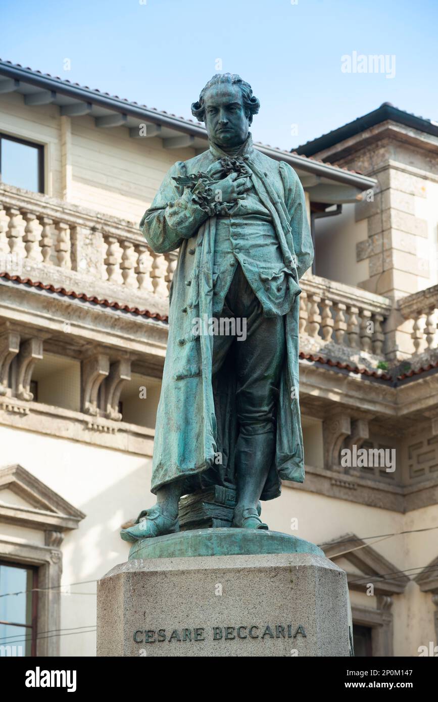 Italy, Lombardy, Milan, Cesare Beccaria Square, Cesare Beccaria ...
