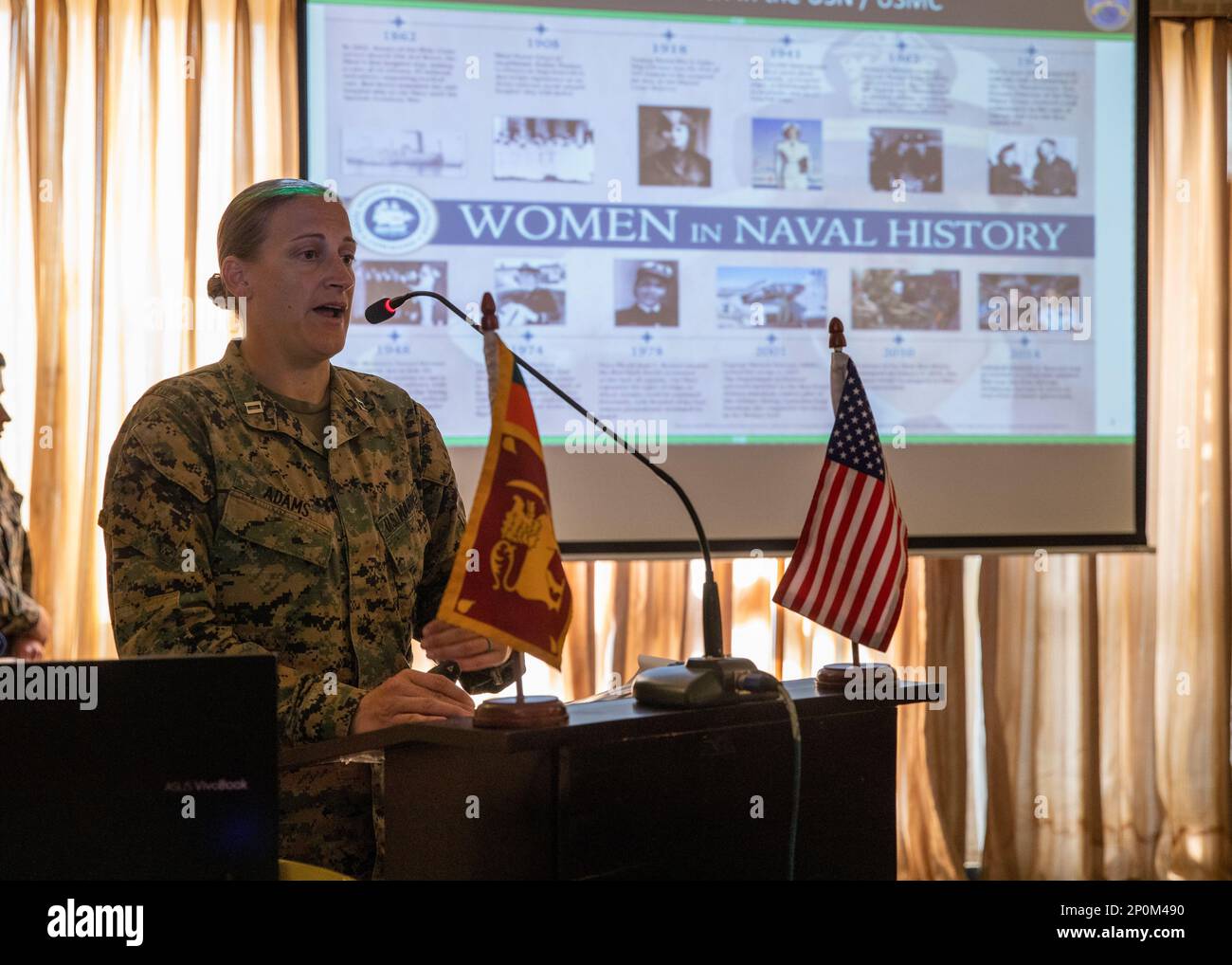 COLOMBO, Sri Lanka (Jan. 20, 2023) – U.S. Marine Corps Capt. Jennifer ...