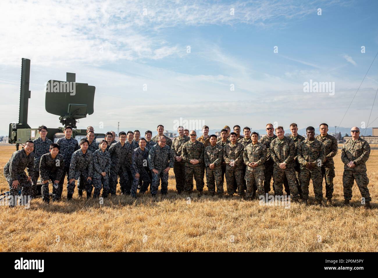 U.S. Marines with Marine Air Control Squadron (MACS) 4 and Japan Air ...