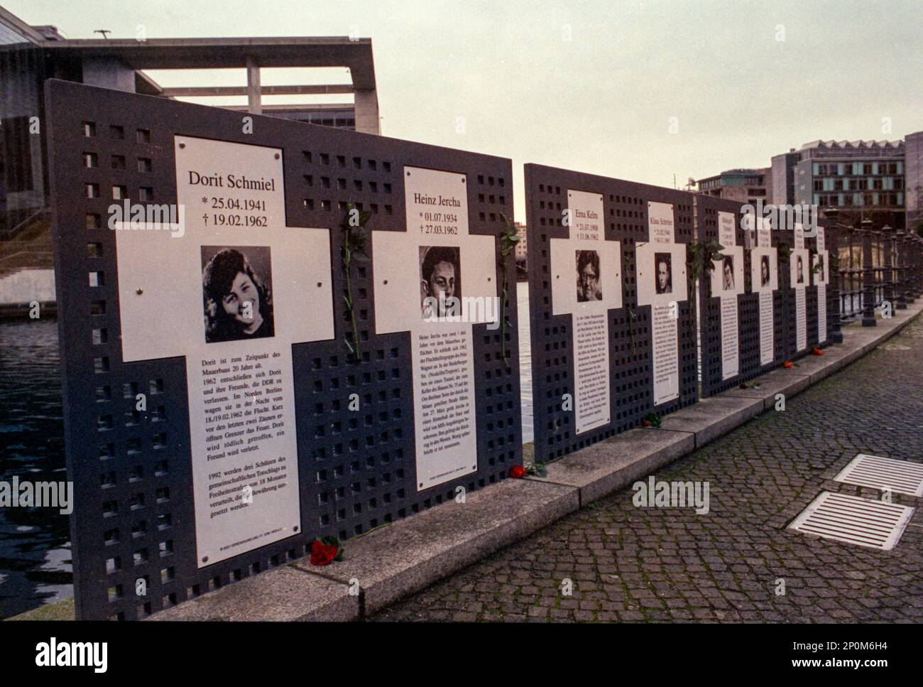 Berlin, Germany. Memorial or Gedankmal for victims of the DDR Regime ...