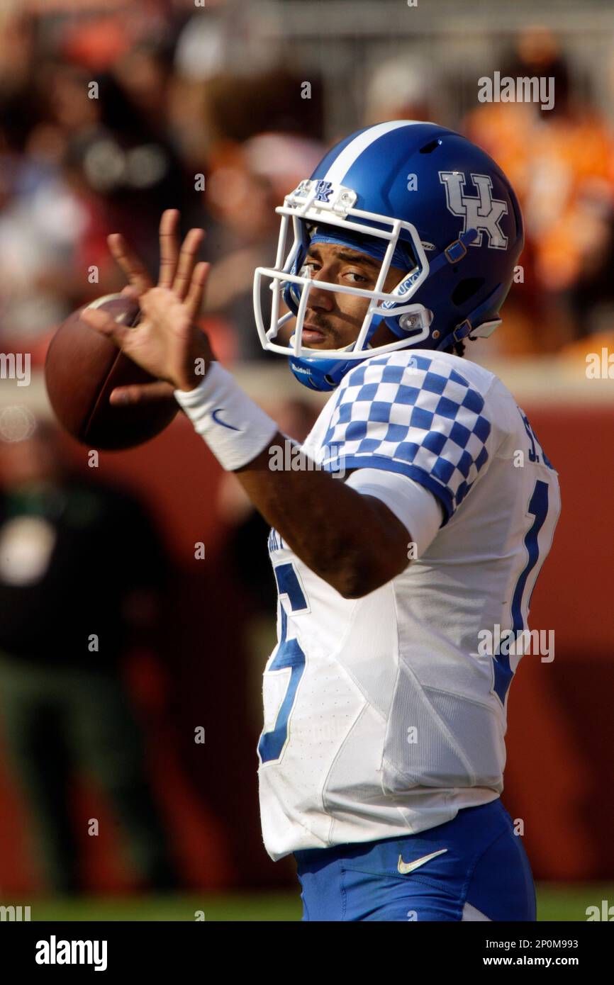 November 12, 2016: Kentucky quarterback Stephen Johnson (15) is seen ...