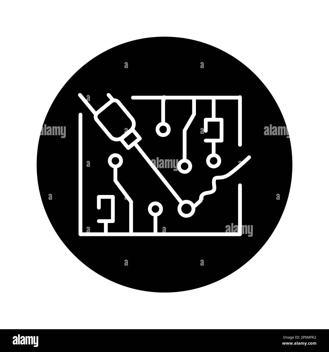 Soldering iron Stock Vector Images - Alamy