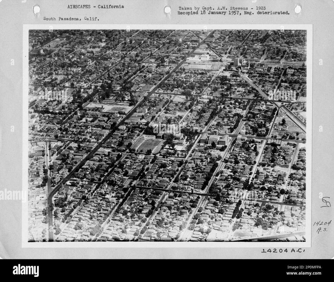 South pasadena aerial hi-res stock photography and images - Alamy