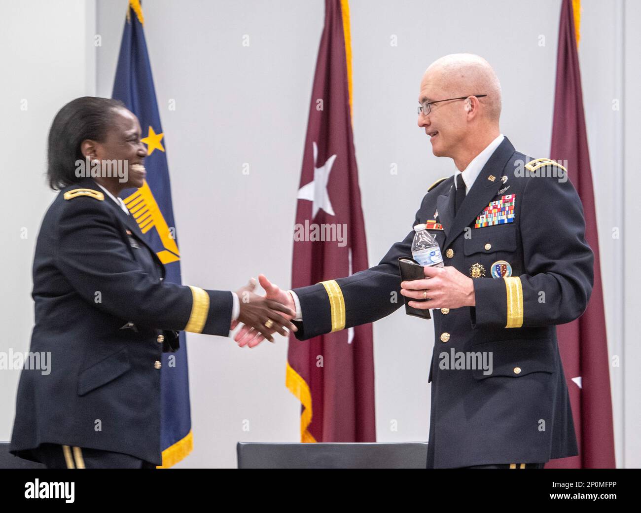 U.S. Army Maj. Gen. Telita Crosland and U.S. Army Lt. Gen. (Dr.) Ronald ...