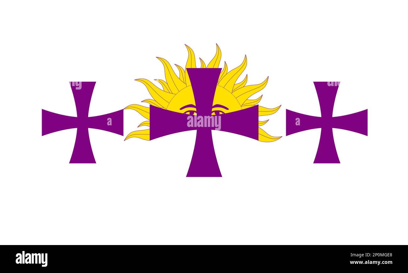 flag of Latin Americans Pan Hispanic. flag representing ethnic group or ...