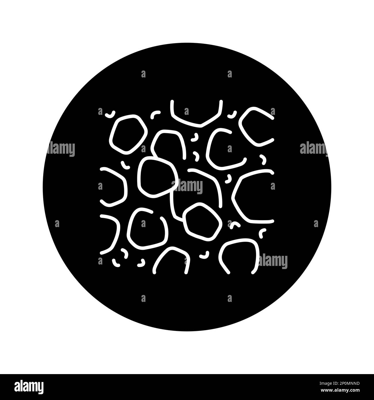 Crushed stone olor line icon. Road construction. Pictogram for web page ...