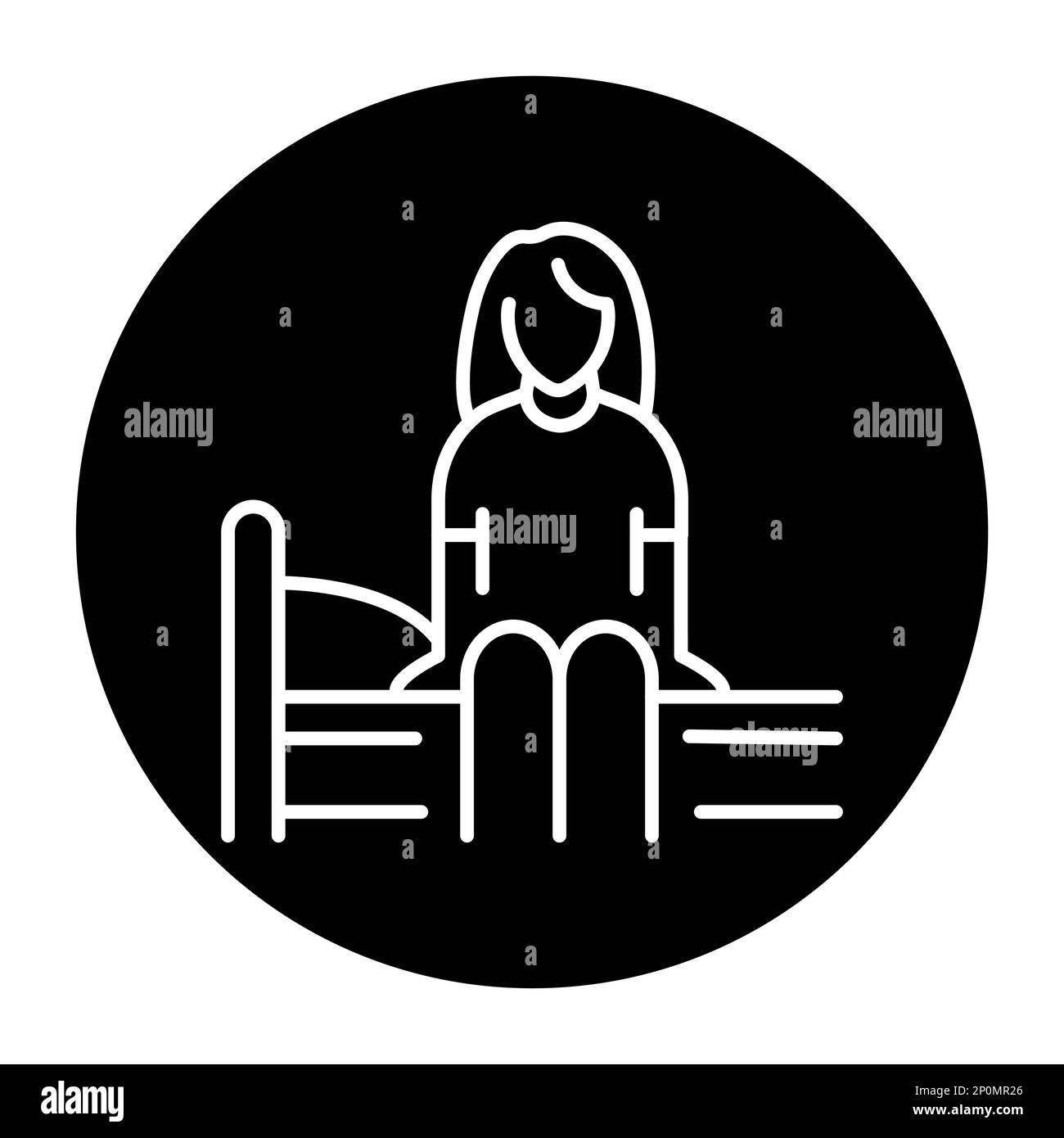 Get up black line icon. Routine. Pictogram for web page Stock Vector ...