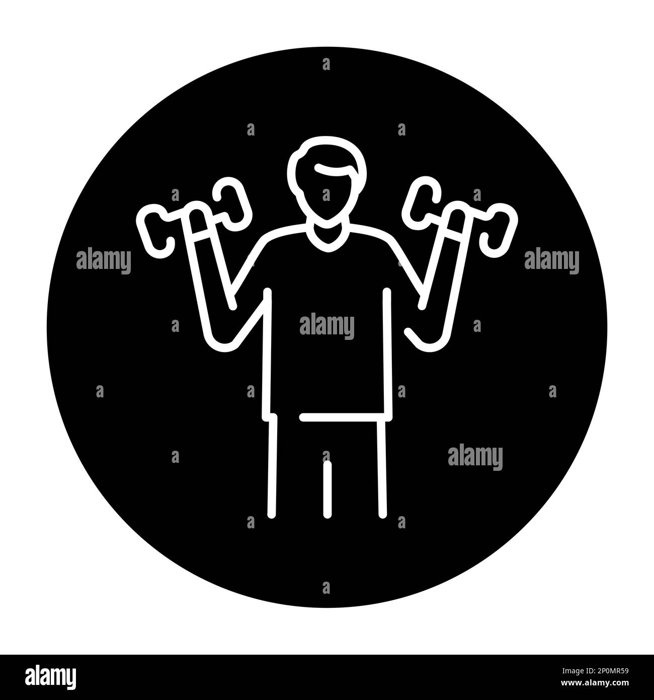 His morning exercise cartoon Stock Vector Images - Alamy