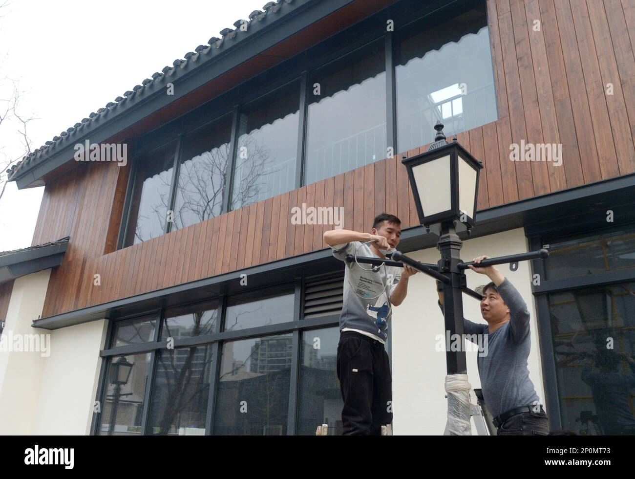 The Shanghai Panlong Tiandi is under construction in Hongqiao of ...