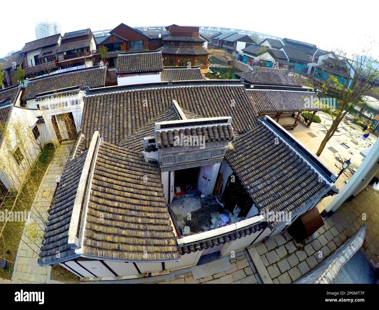 The Shanghai Panlong Tiandi is under construction in Hongqiao of ...