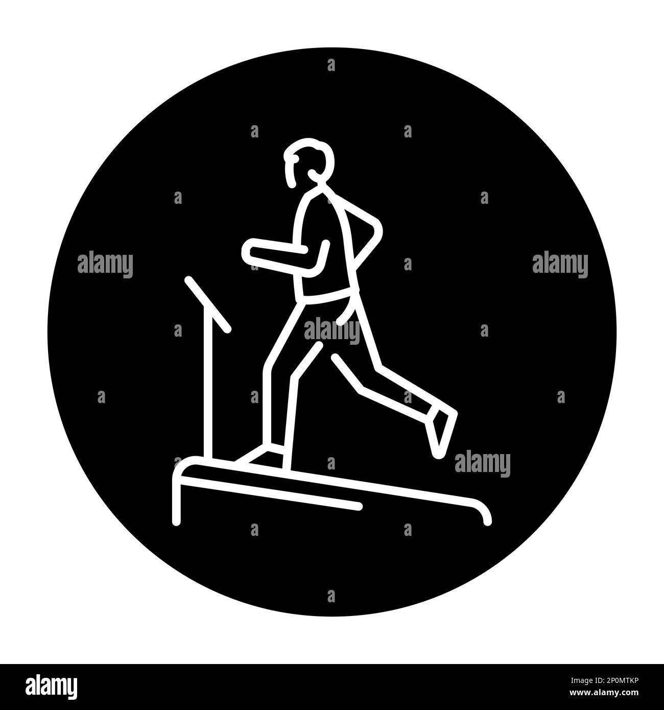 Treadmill cartoon icon hi-res stock photography and images - Alamy