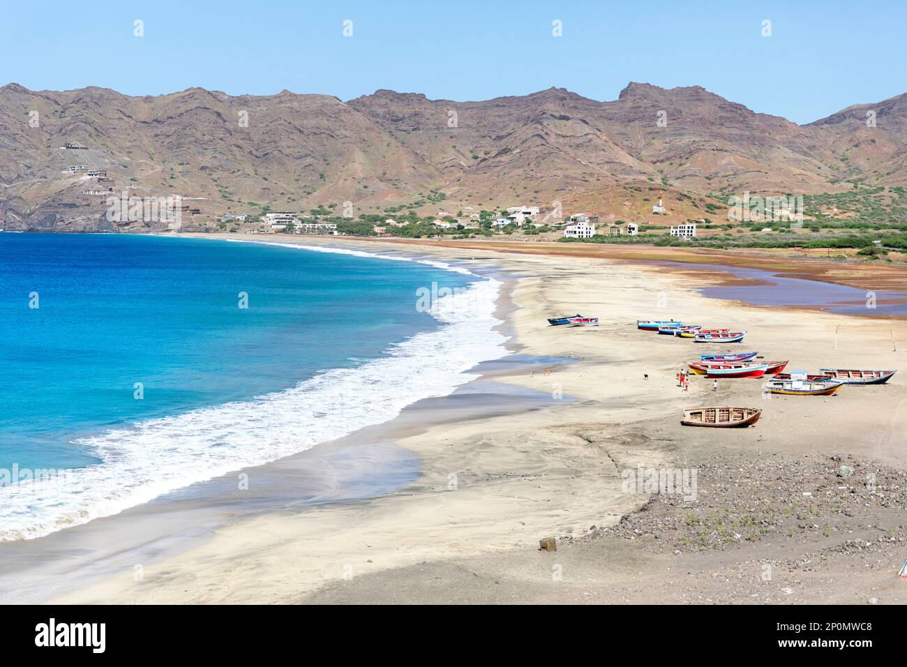 Spectacular Sao Pedro fishing village and a beach with fishing boats ...