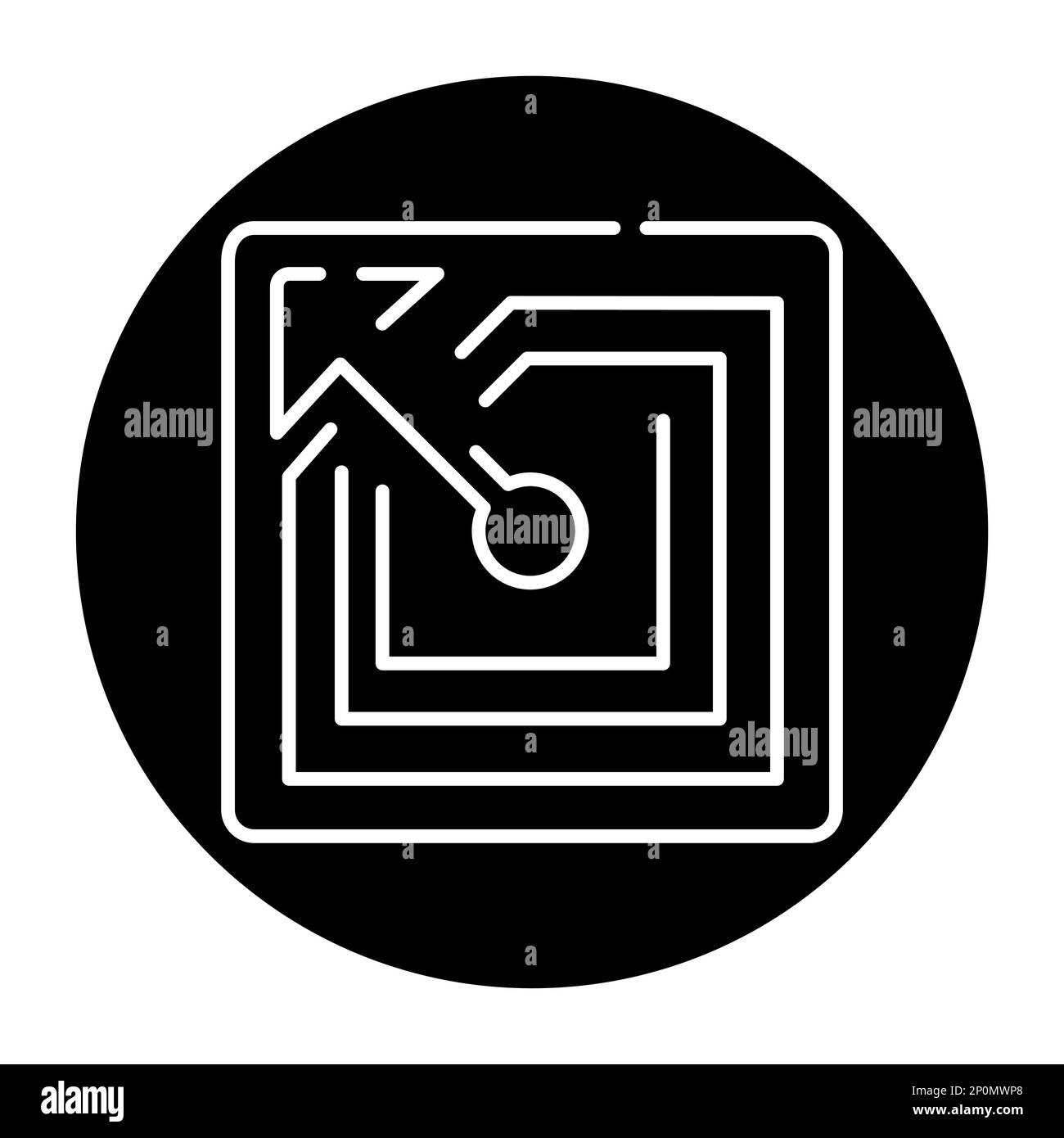 RFID tag olor line icon. Pictogram for web page Stock Vector Image ...