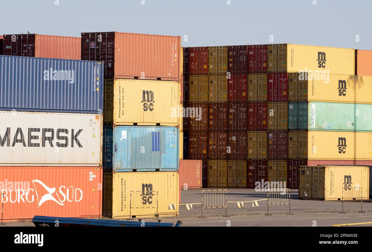 Odessa, Ukraine-202: Logistics terminal sends import-export cargo ...