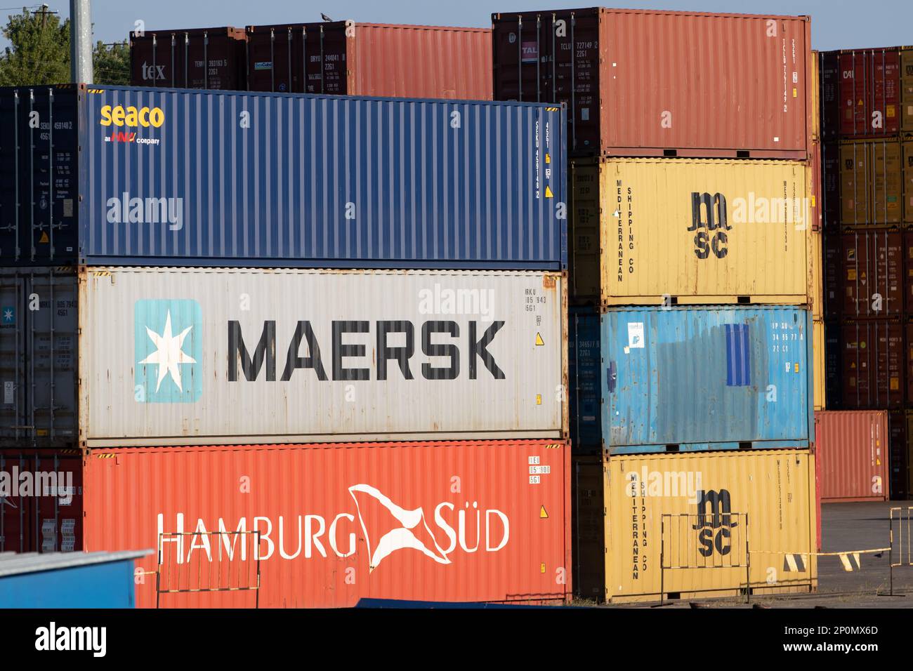 Odessa, Ukraine-202: Logistics terminal sends import-export cargo ...