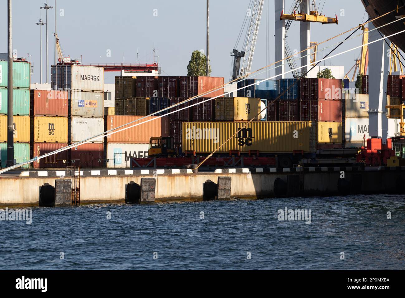 Odessa, Ukraine-202: Logistics terminal sends import-export cargo ...