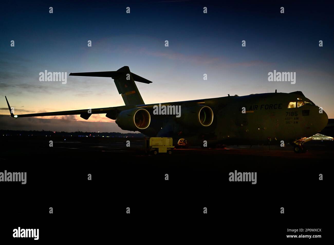A U.S. Air Force C-17 Globemaster III aircrew assigned to the 437th Airlift Wing conduct pre ...