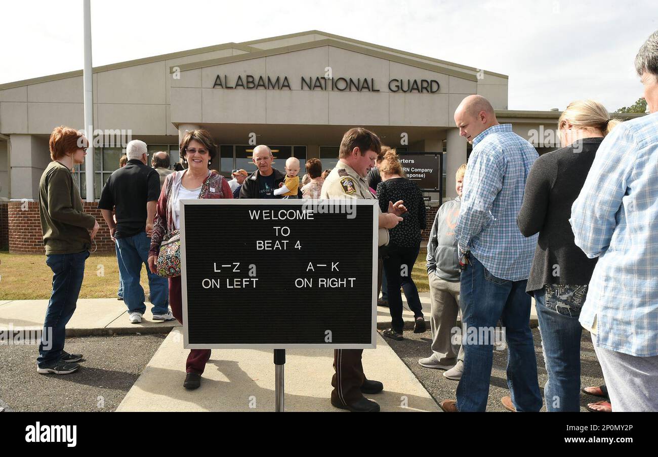Heavy voter turnout in Springville, Ala., Tuesday, Nov. 8, 2016. Lines ...