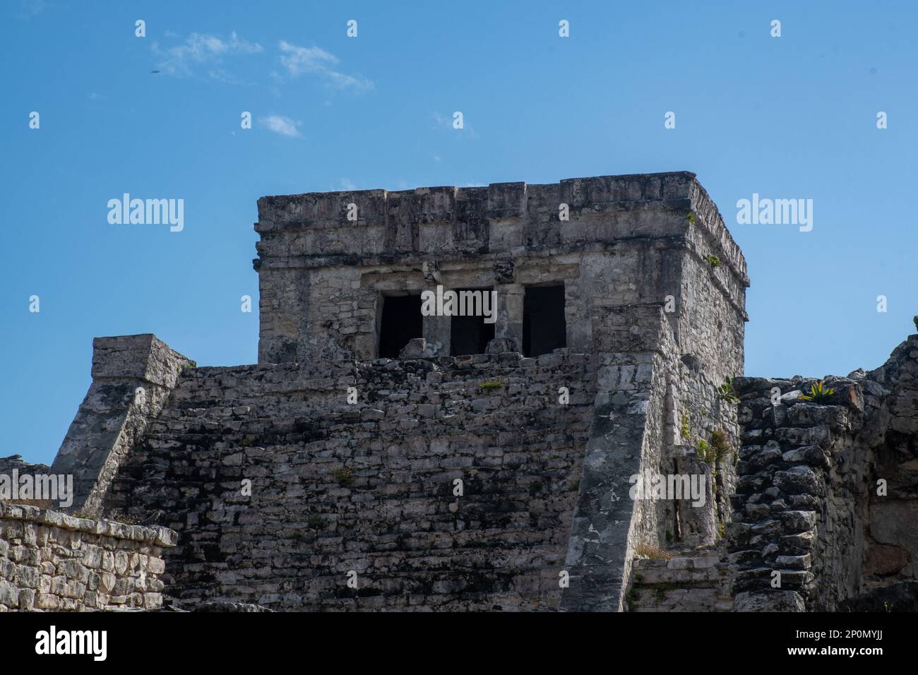 Mayan Temple at Tulum Yucatan Mexico Stock Photo - Alamy