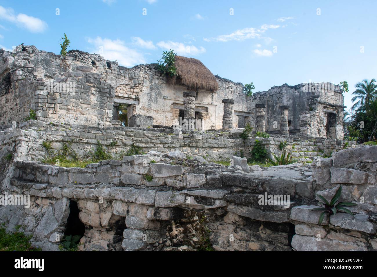 Ruins of Mayan Temple Tulum Mexico Stock Photo - Alamy