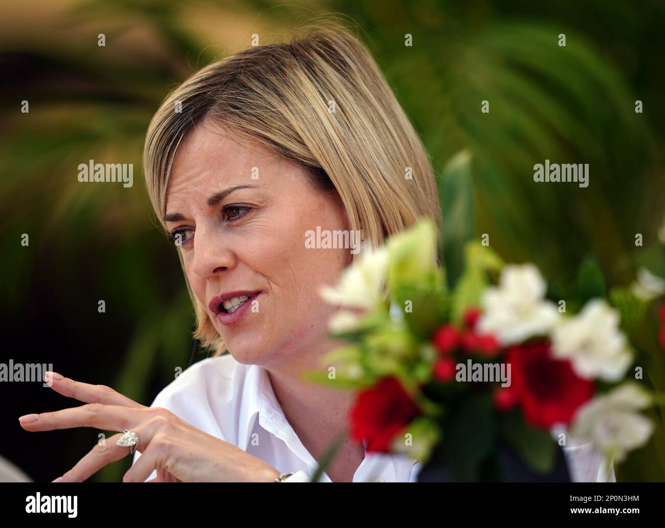 F1 Academy managing director Susie Wolff during practice day at the ...