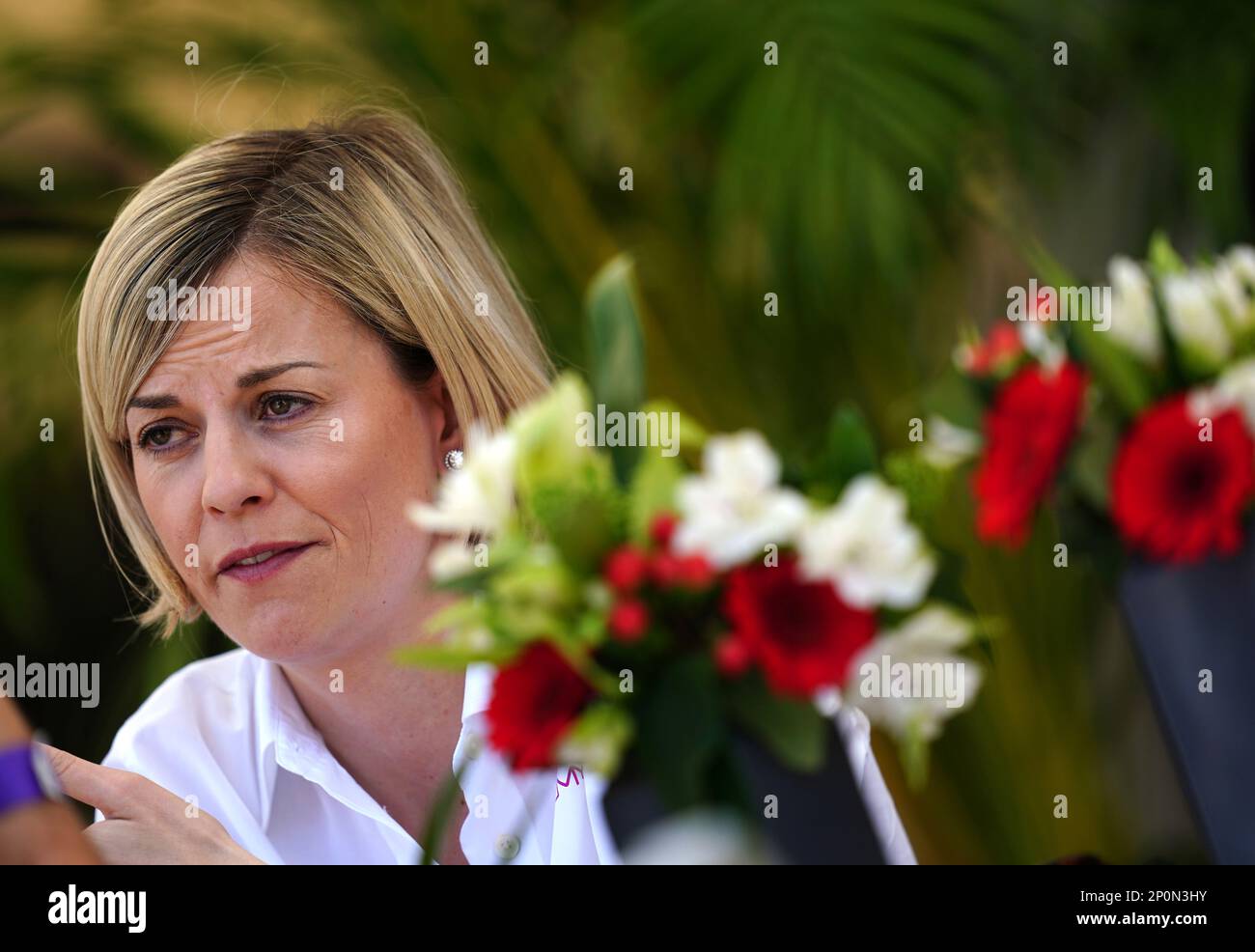 F1 Academy managing director Susie Wolff during practice day at the ...
