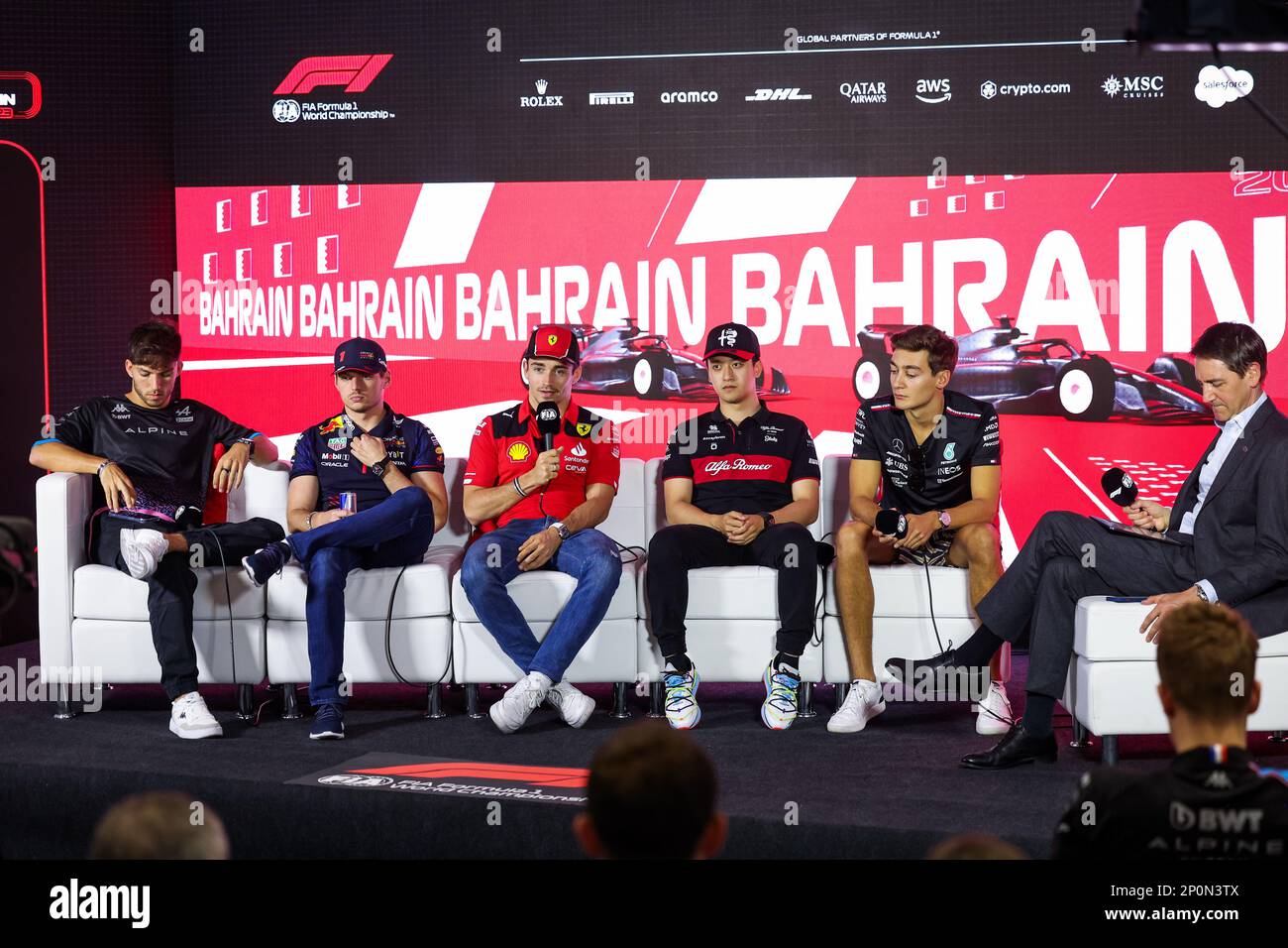 March 2, 2023, Rome, Bahrain: Press conference: GASLY Pierre (fra ...