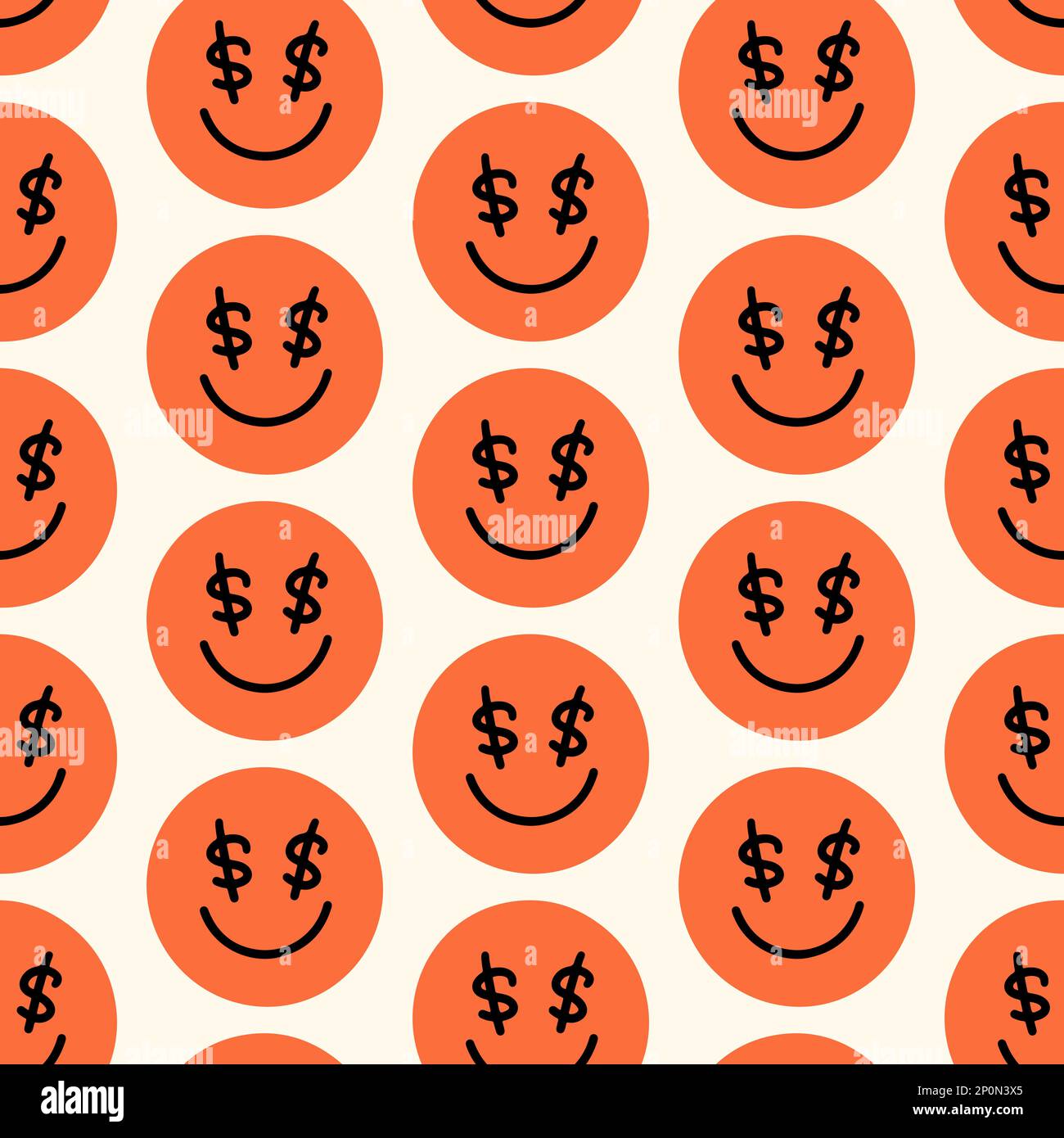 Fun Emoji Icons Seamless Pattern, Emoticon Doodle Faces Repeat ...