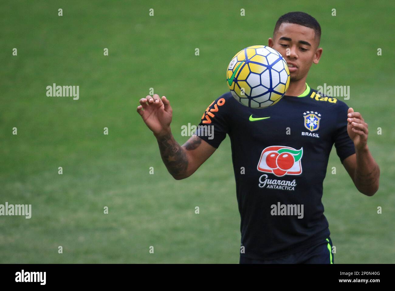 Treino da Selecao Brasileira - 07/11/2016 - Gabriel Jesus , jogador da ...