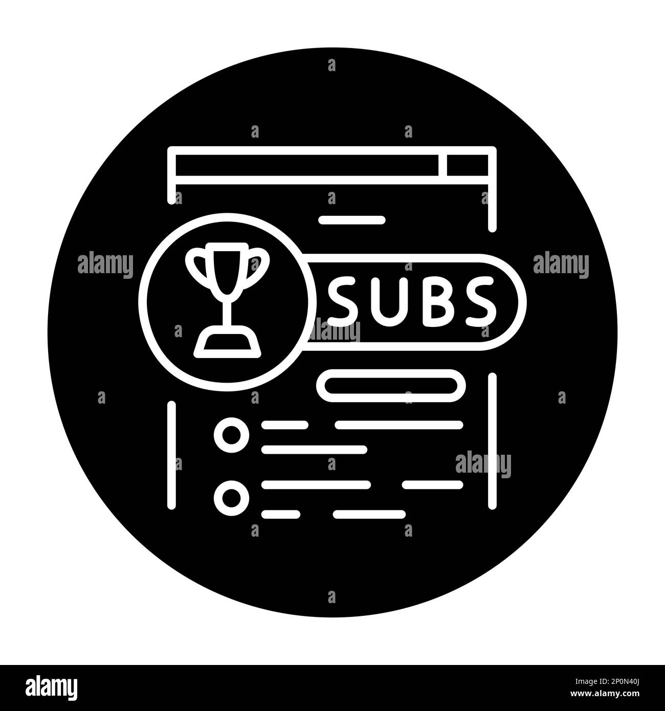 Premium subscribe black line icon. Online promotion. Pictogram for web ...