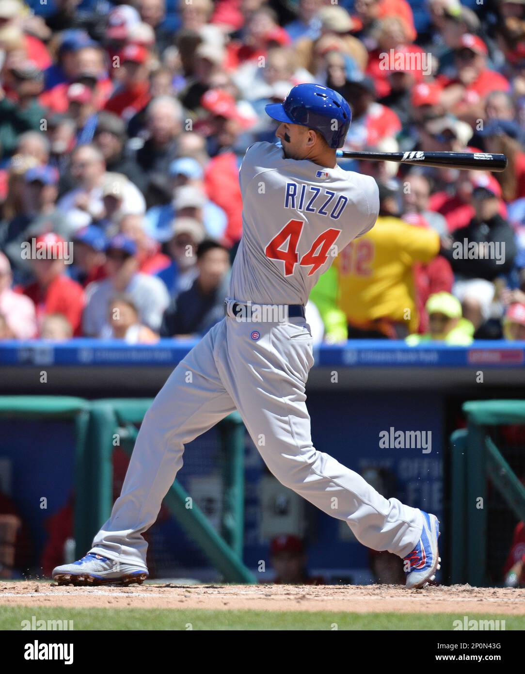 Chicago Cubs infielder Anthony Rizzo (44) during game against the ...