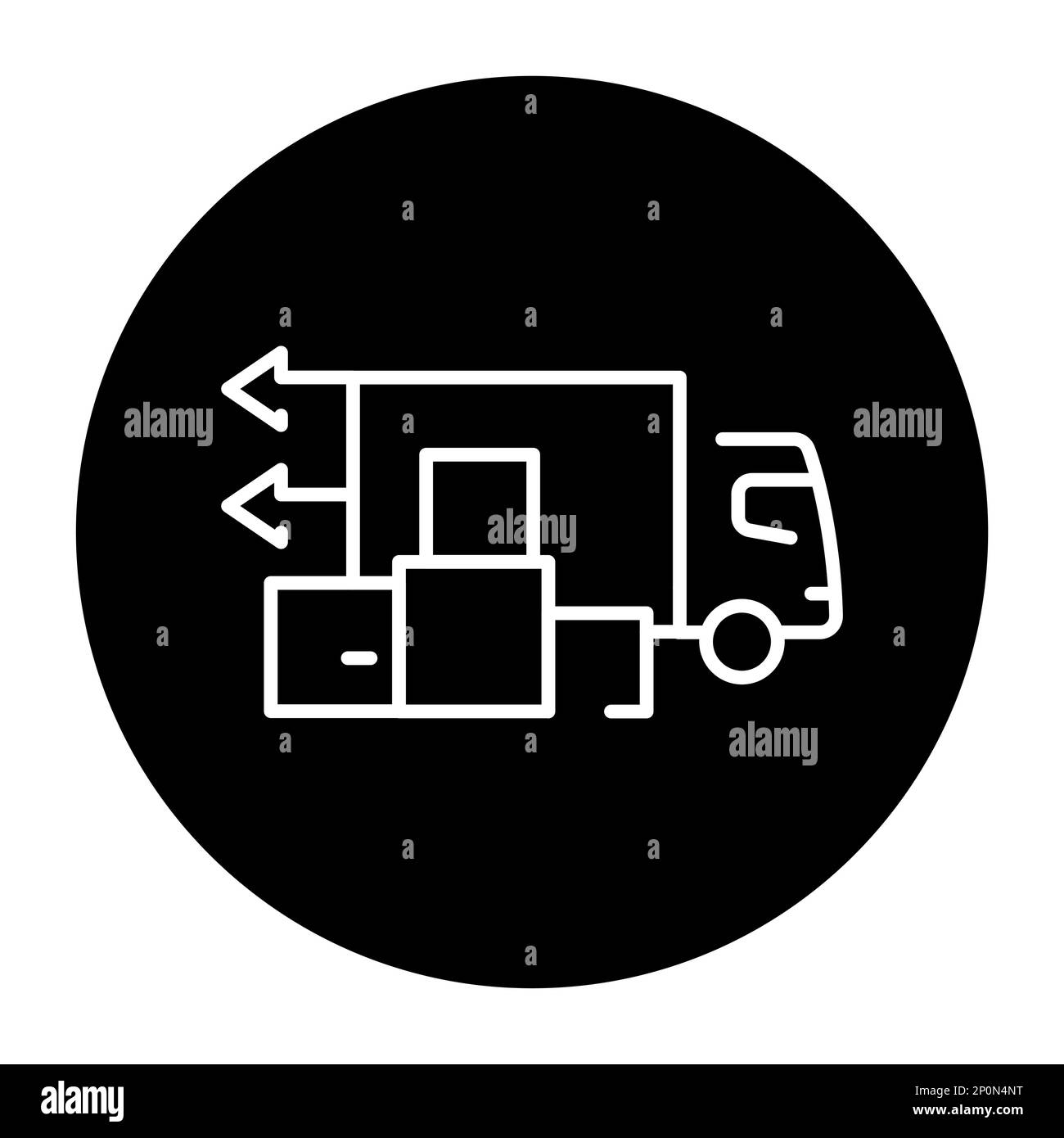 Loadingunloading olor line icon. Pictogram for web page Stock Vector ...