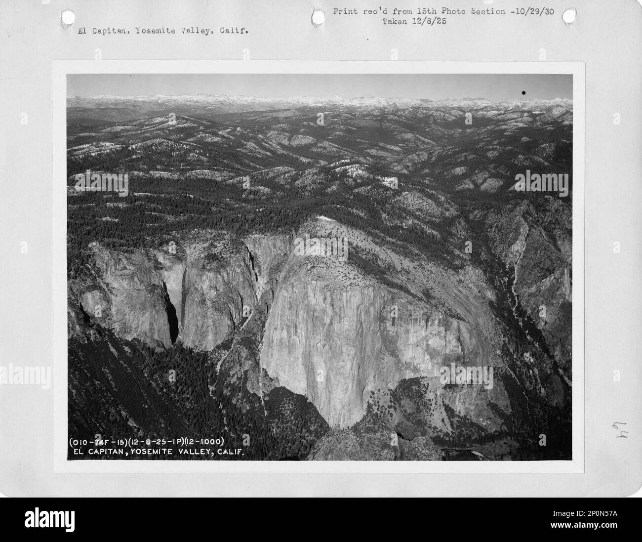 Yosemite national park aerial Black and White Stock Photos & Images - Alamy