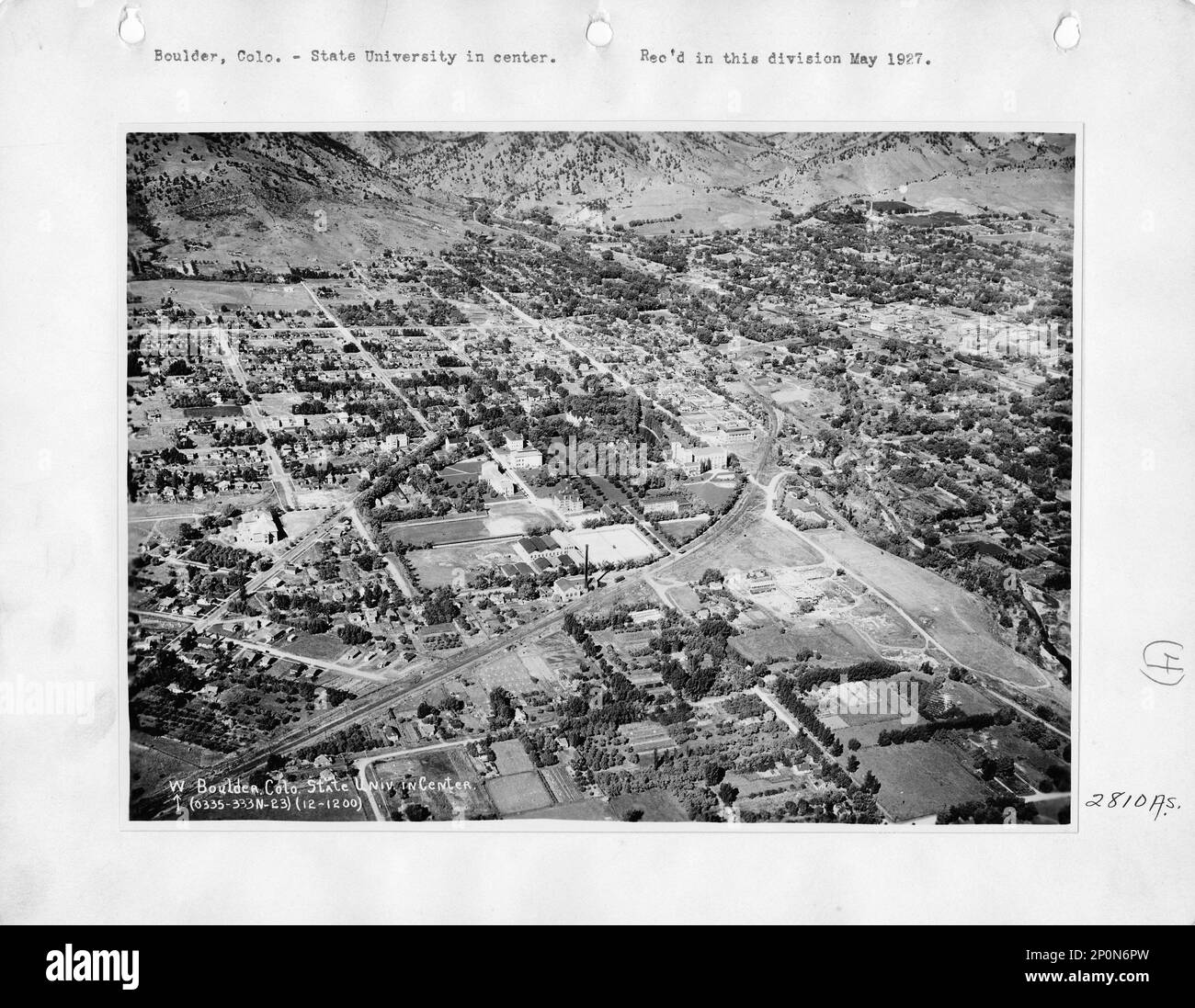 Cheyenne mountain Black and White Stock Photos & Images - Alamy