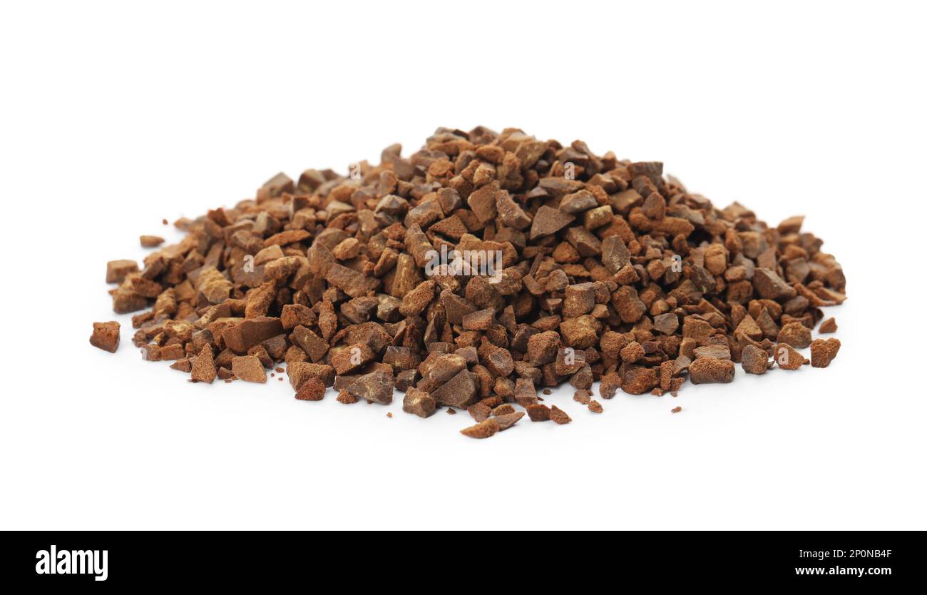 Pile of chicory granules isolated on white Stock Photo - Alamy