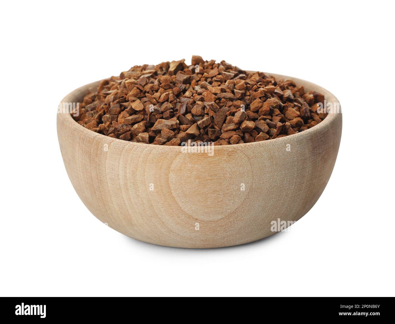Bowl of chicory granules on white background Stock Photo - Alamy