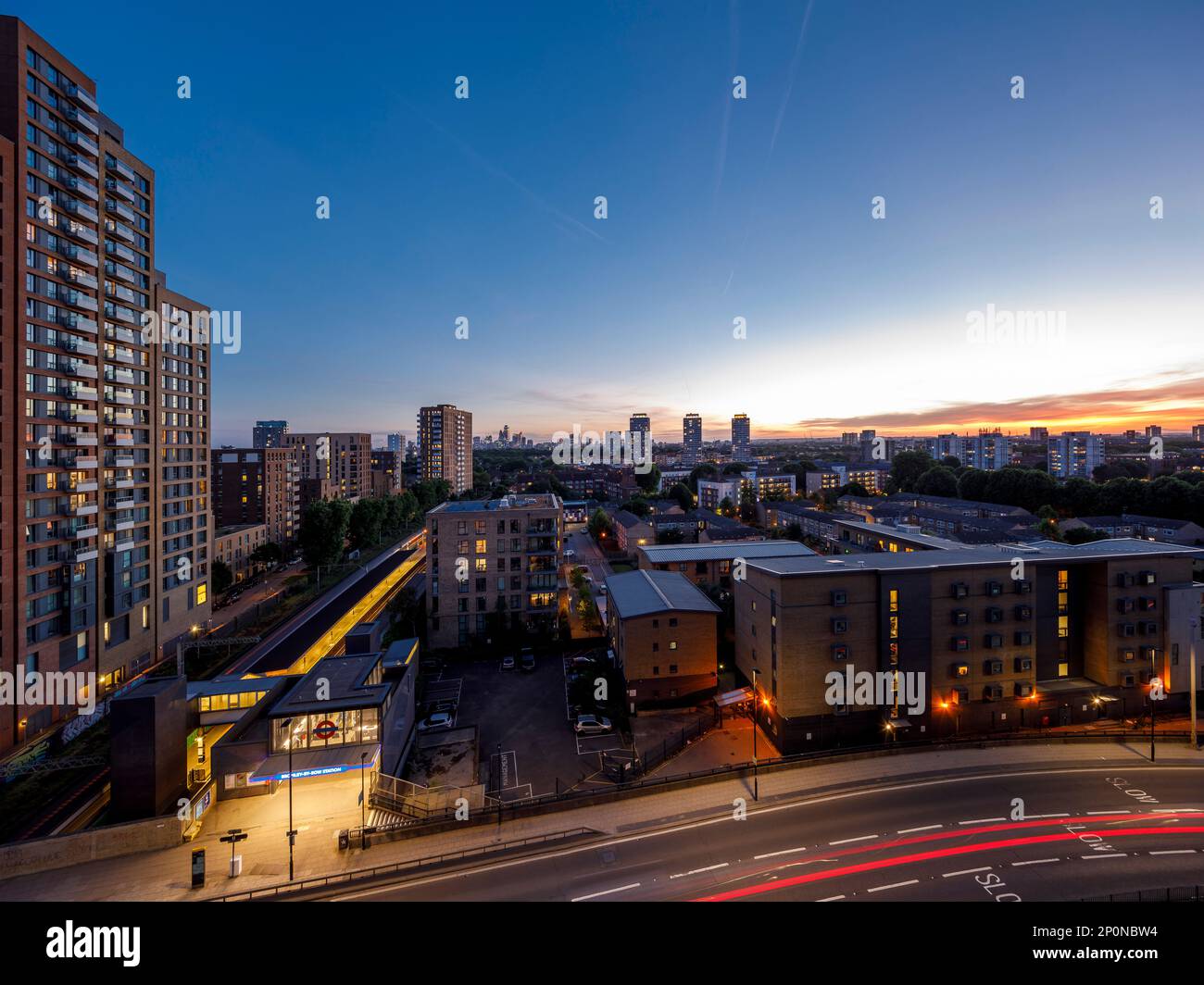 London Skyline Views, City Scape, Evening Sunset Stock Photo - Alamy