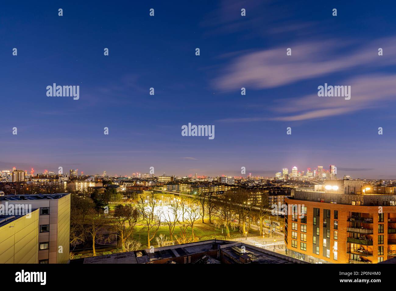London Skyline Views, City Scape, Evening Sunset Stock Photo - Alamy