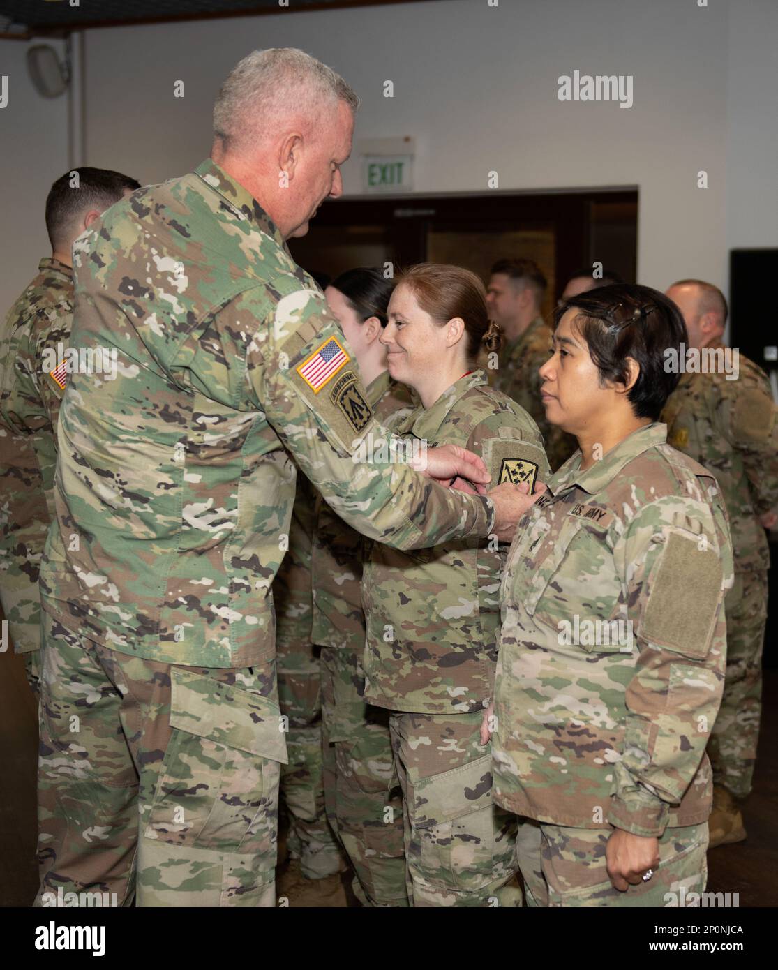 U.S. Army Col. Bruce A. Bredlow, commander, and Master Sgt. Gregory ...