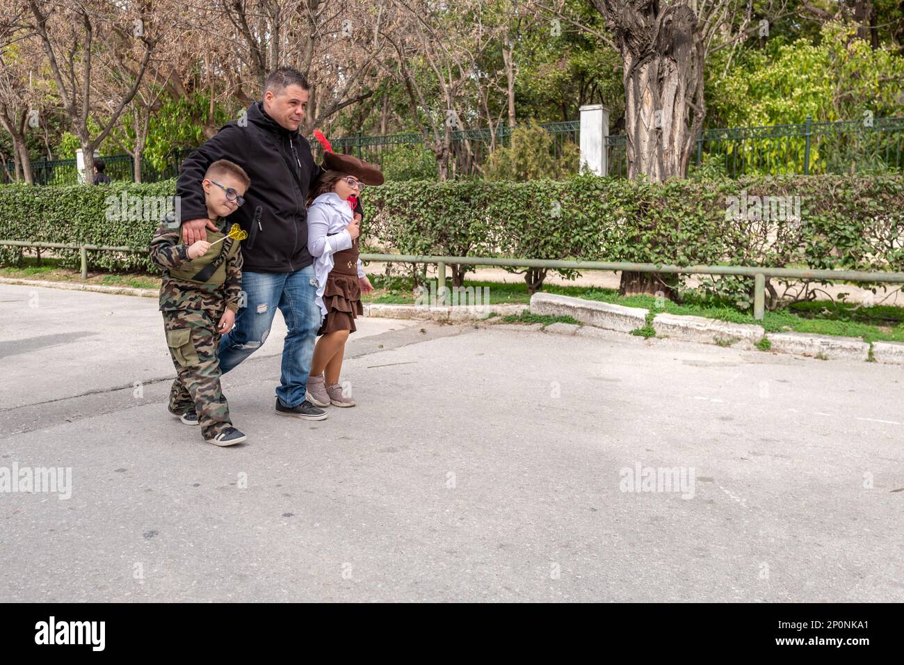 Athens, February 26th 2023: In the National Gardens Stock Photo - Alamy
