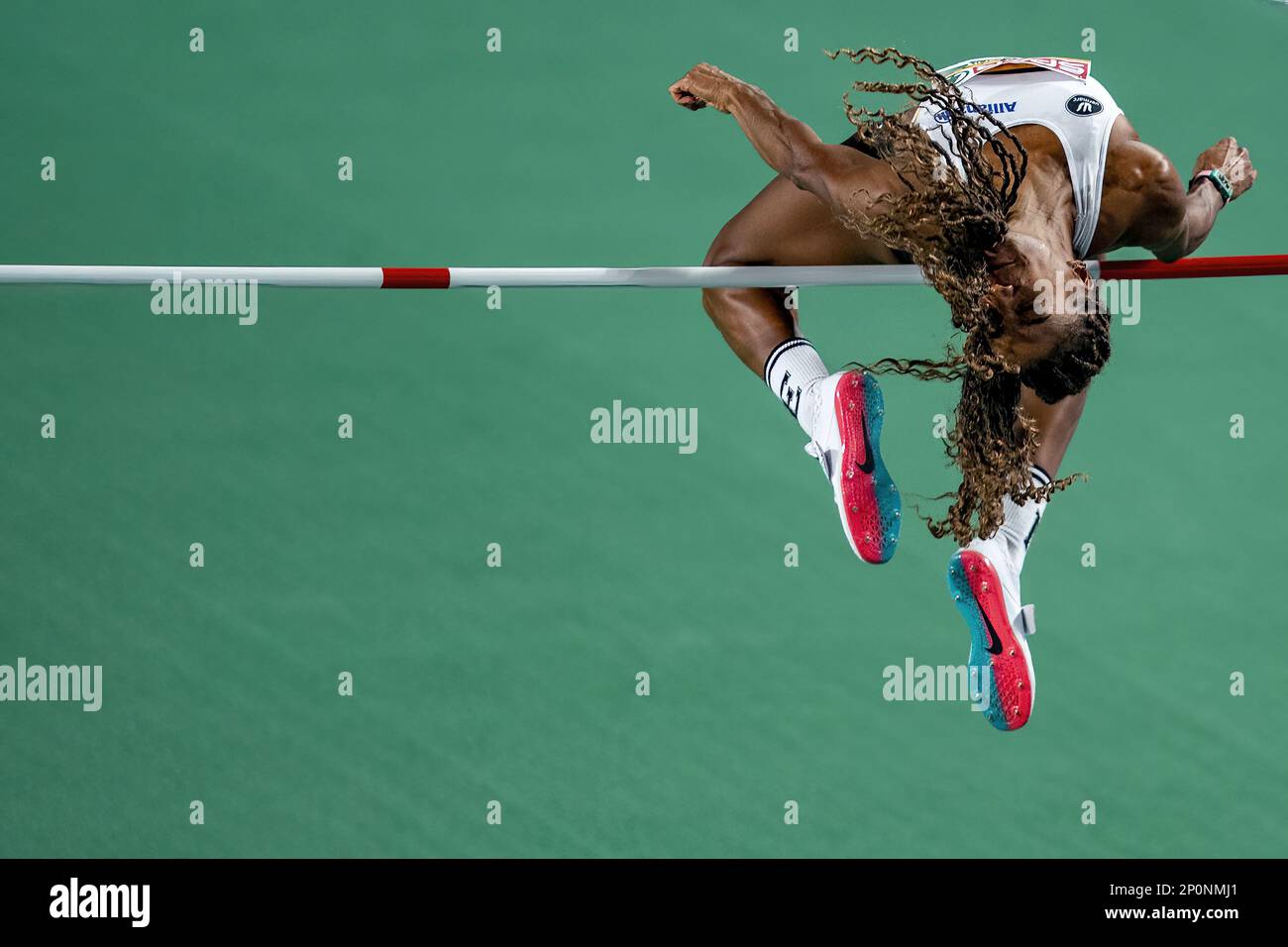 ISTANBUL - 03/03/2023, Nafissatou Thiam in action in the high jump ...