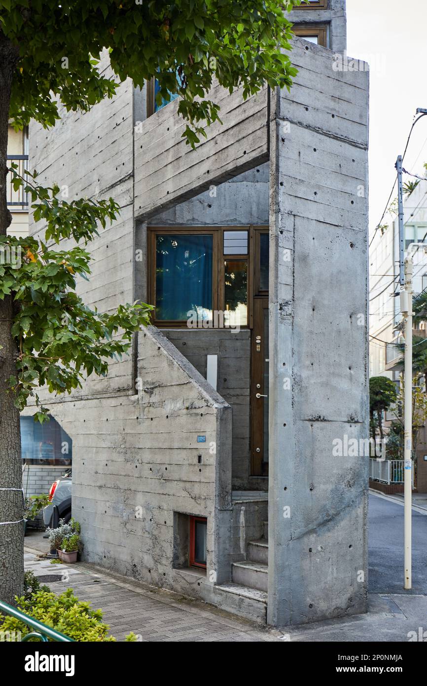 Tower House, concrete single family house designed by Takamitsu Azuma ...