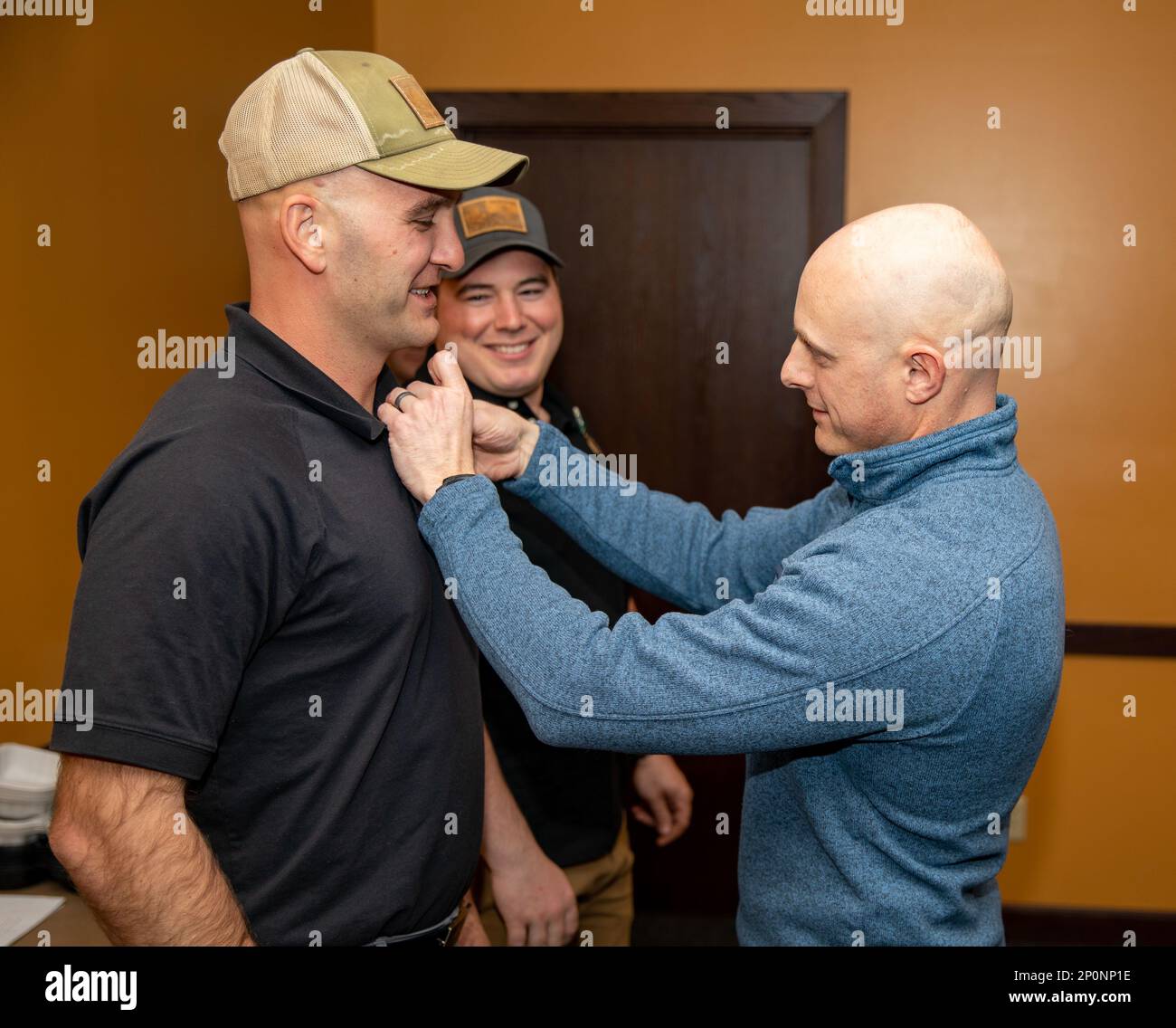U.S. Army Lt. Col. Ian J. Jarvis (right), the commander for 79th ...