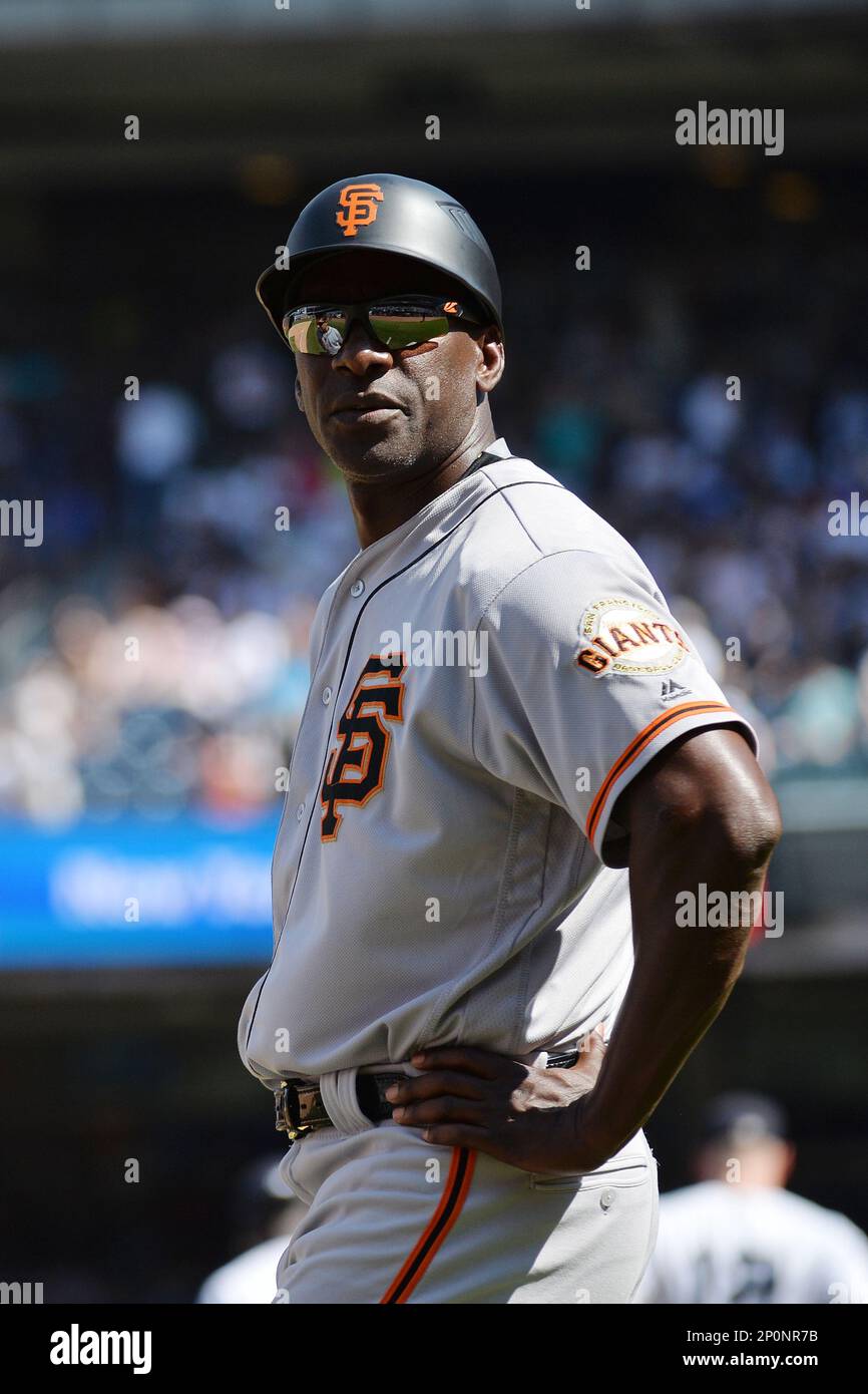 San Francisco Giants coach Roberto Kelly (39) during game against the ...