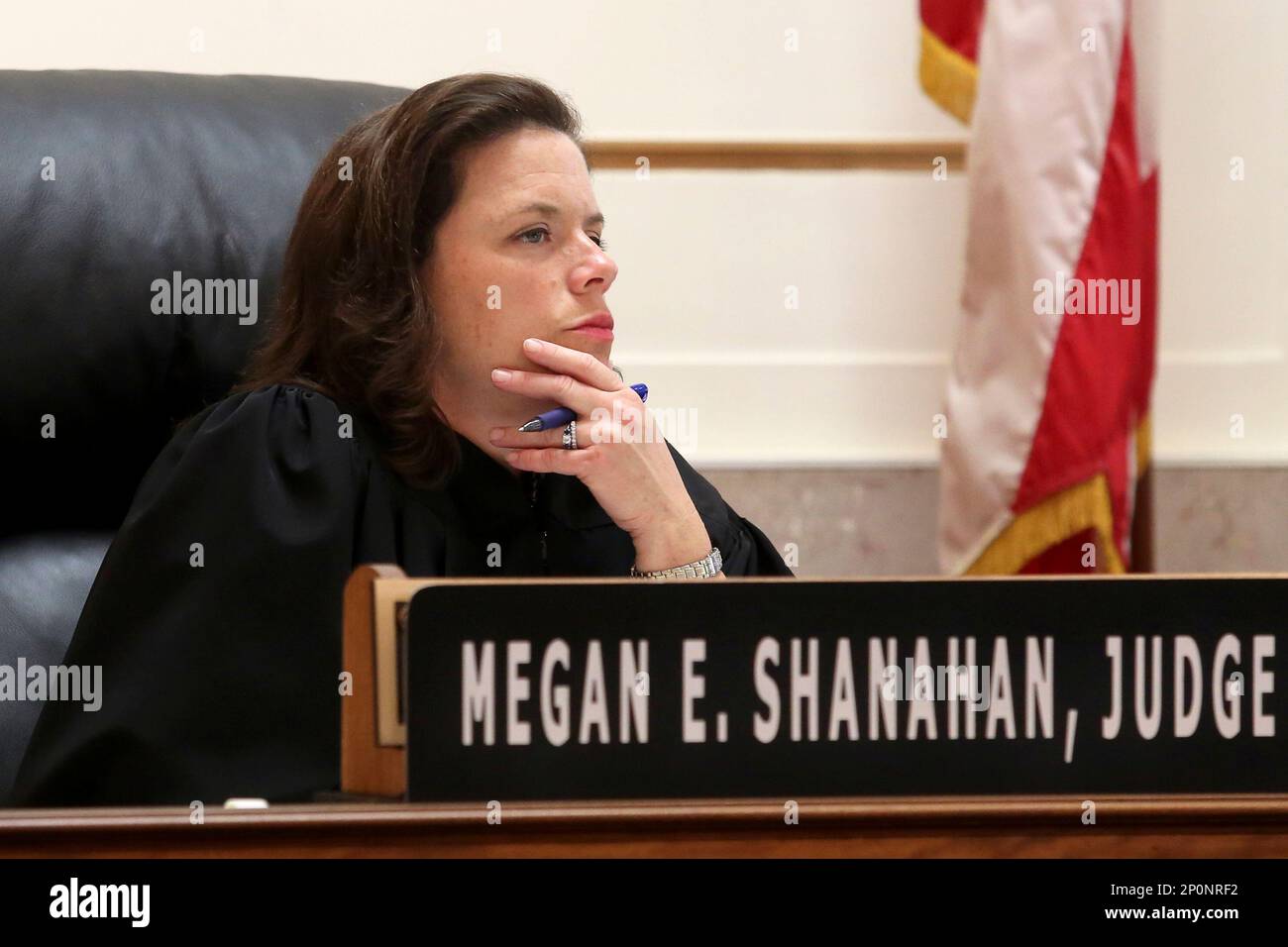 Common Pleas Court Judge Megan Shanahan presides over the Ray Tensing ...
