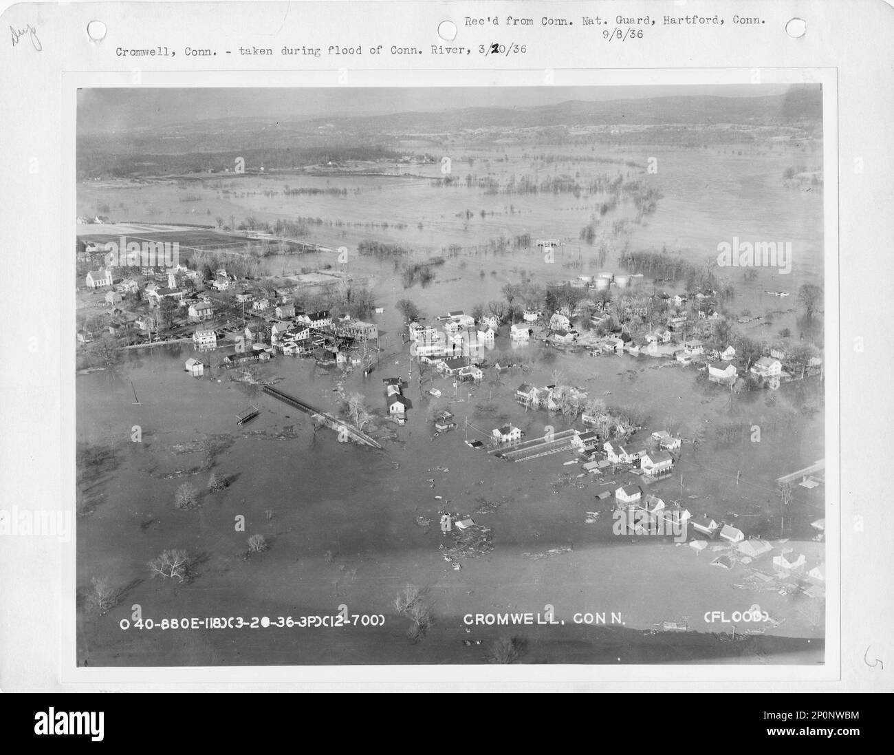Connecticut - Cromwell through Glastonbury, Aerial Photograph Stock ...