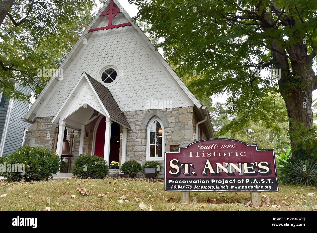 This Oct. 12, 2016 photo shows the exterior of St. Anne's Episcopal ...